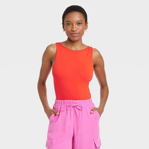 Women's Compression Bodysuit - A New Day™ Red M : Target