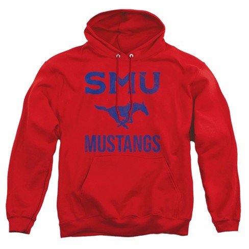 Southern Methodist University Official Mustangs Logo Adult Pull-over ...
