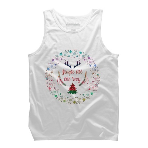 Men's Design By Humans Christmas Jingle All The Way Snowflake Circle By ...