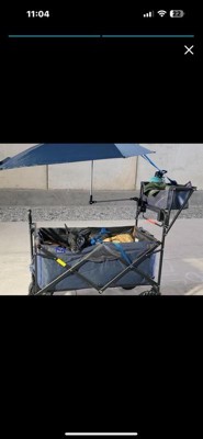 Mac Sports Collapsible Folding Heavy Duty Push Pull Utility Cart Wagon ...