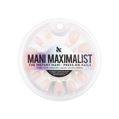 Olive & June Press-on Fake Nails - Maximalist - Sharp French - 42ct ...