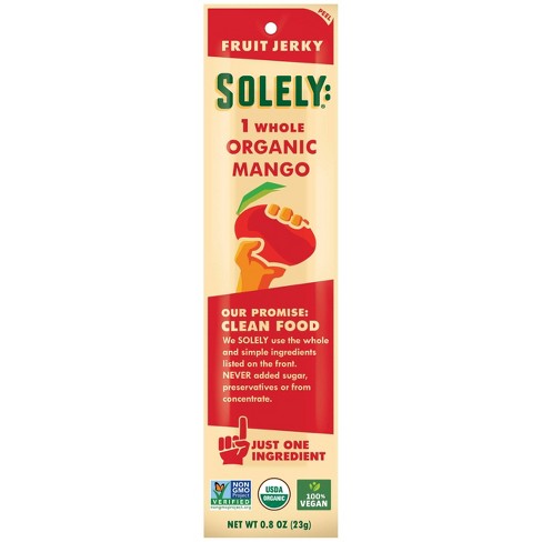 Solely Organic Mango Fruit Jerky - 0.8oz : Target