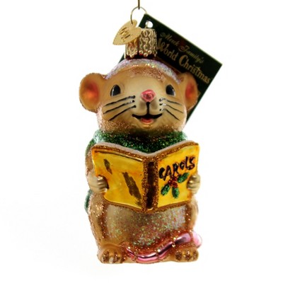 Old World Christmas Caroling Mouse - One Ornament 3.25 Inches ...