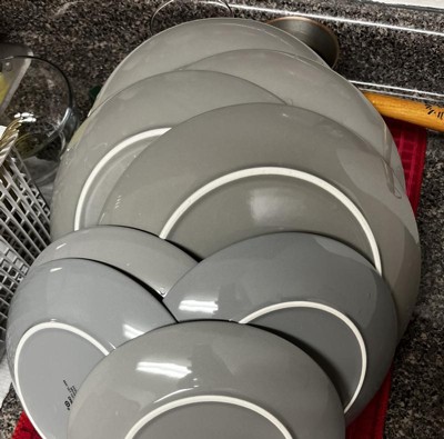 12pc Stoneware Avesta Dinnerware Set White - Threshold™: Modern Dish ...