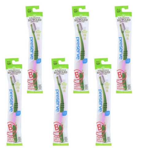 Preserve Ultra Soft Bristle Toothbrush Pink - 6 Ct : Target