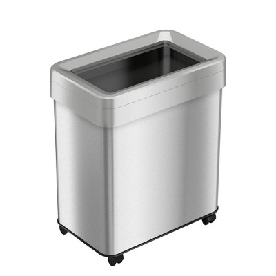 Itouchless Rectangular Trash Can With Wheels And Dual Odor Filters : Target