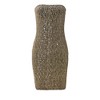 YESFASHION Women’s Strapless Tube Top Sequin Mini Dress Metallic ...