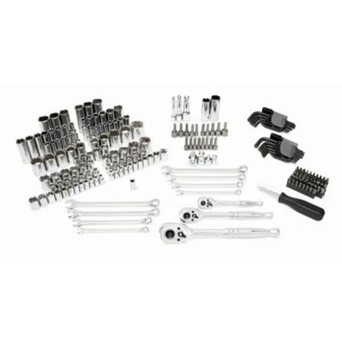 Master Mechanic 205 Piece Mechanics Sae Metric Socket And Tool Set With ...