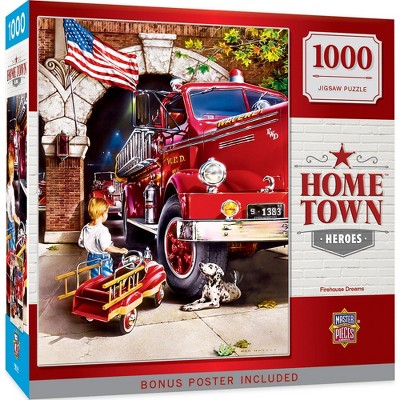 Masterpieces 1000 Piece Jigsaw Puzzle - Firehouse Dreams - 19.25"x26.75 ...
