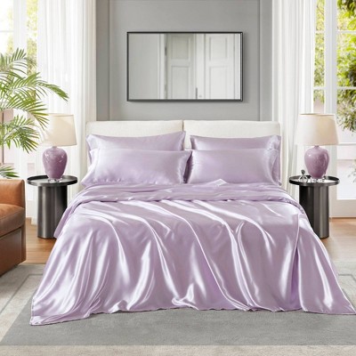 Full Printed Microfiber Sheet Set Light Purple Daisy - Room Essentials ...