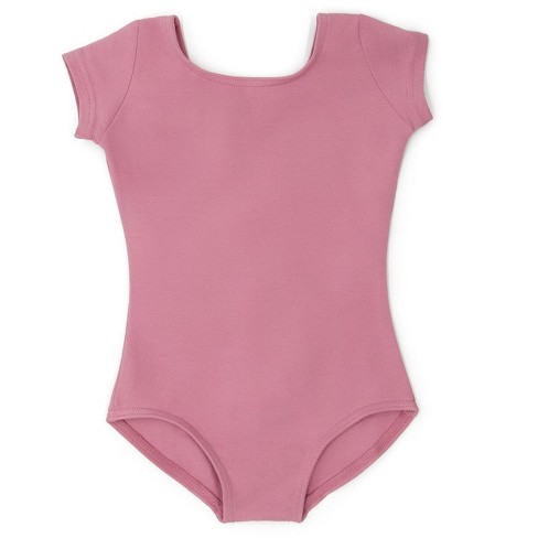 Capezio Dusty Pink Short Sleeve Leotard - Girls Small : Target