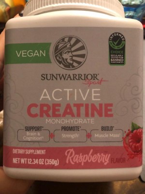 Sunwarrior Active Creatine Powder, Raspberry Flavor, 350gm : Target