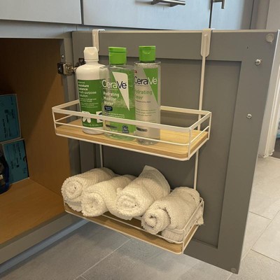 Over The Cabinet Tiered Shelves With Wood - Brightroom™ : Target