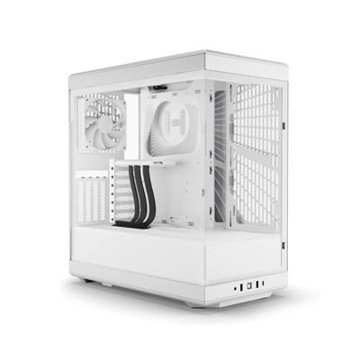 Epoch Vents Modern Aesthetic Tempered Glass Computer Case White : Target