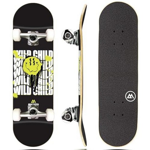 Skateboard | Maple Wood | Abec 5 Bearings | Double Kick Concave Deck ...