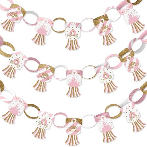 Big Dot Of Happiness Little Princess Crown - 90 Chain Links & 30 Paper ...