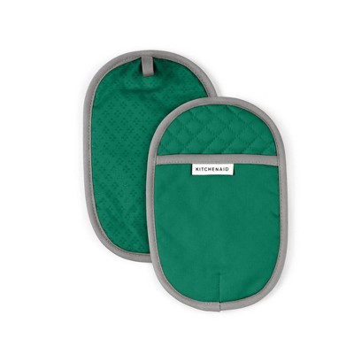 Kitchenaid 2pk Silicone Ribbed Pot Holders : Target