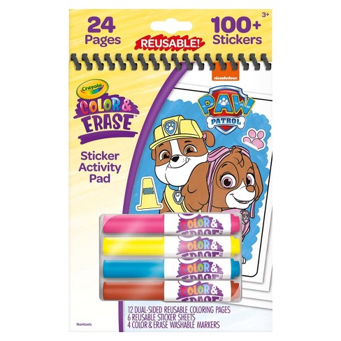 Crayola Paw Patrol Color & Erase Reusable Sticker Activity Pad: Non ...