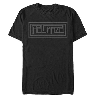 Men's Hell Fest Hell Maze Symbol T-shirt - Black - Large : Target