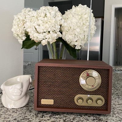 Portable Am/fm Bluetooth Radio Tonal Brown - Hearth & Hand™ With ...