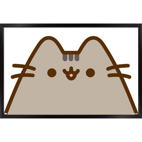 Trends International Pusheen - Surprise Framed Wall Poster Prints Black ...
