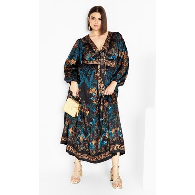 City Chic | Women's Plus Size Ivanna Maxi Dress - Opulent - 14w : Target