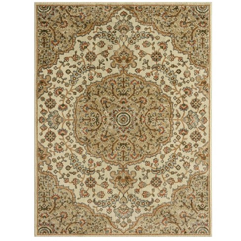 Home Dynamix Royalty Medallion Traditional Area Rug, Beige/ivory, 5'2 ...