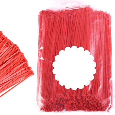Bolt Dropper 12 Inch Zip Cable Ties-pack Of 1000, Red : Target