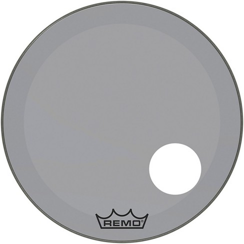 Remo Powerstroke P3 Colortone Smoke Resonant Bass Drum Head With 5 ...