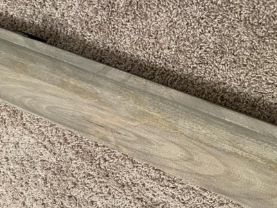 48" Solid Wood Ledge Wall Shelf With Rustic Metal Bracket Driftwood ...