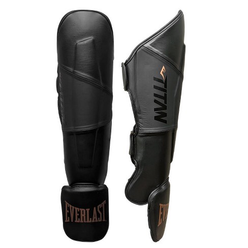 Everlast Titan Pro Mma Protective Striking Shin Guards - Small - Black ...