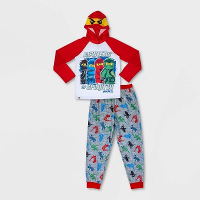 Boys' Lego Ninjago 2pc Hooded Pajama Set - Red : Target