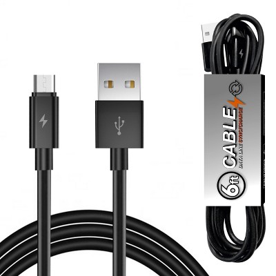 Reiko 6 Ft Pvc Material Micro Usb Cable With Simple Packaging : Target