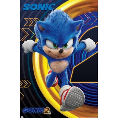 Trends International Sonic The Hedgehog 2 - Sonic Framed Wall Poster ...