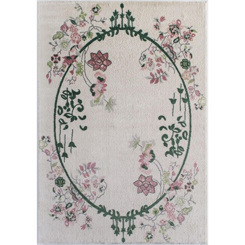Rugs America Hanna Floral Transitional Area Rug : Target