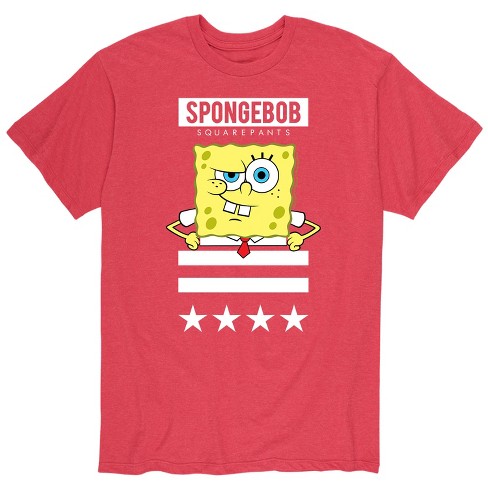 Men's Spongebob Squarepants Spongebob Patriotic Short Sleeve Graphic T ...