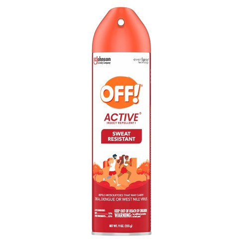 Off! Active Mosquito Repellent - 9oz: Deet 15% Aerosol Spray For Skin ...