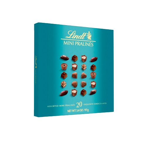 Lindt Mini Pralines Assorted Chocolate Candy Gift Box – 3.4 Oz : Target