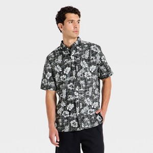 Men's Short Sleeve Famous Button-Down Shirt - Goodfellow & Co™ x Reyn ...