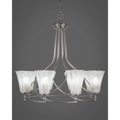Toltec Lighting Capri 8 - Light Chandelier In Brushed Nickel With 5.5 ...