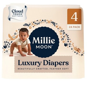 Millie Moon Luxury Disposable Diapers Size 4 - 24ct : Target