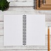 Paper Junkie 4-pack Grid Spiral Bound Graph Paper Notebooks With Kraft ...