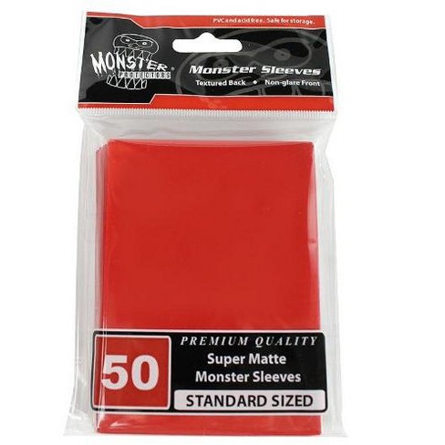 Monster Protectors Sleeves Sleeves - Standard Size Super Matte - Red ...