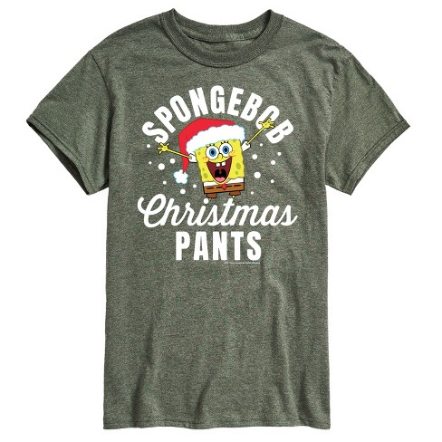 Men's Spongebob Squarepants Christmas Pants Short Sleeve Graphic T ...