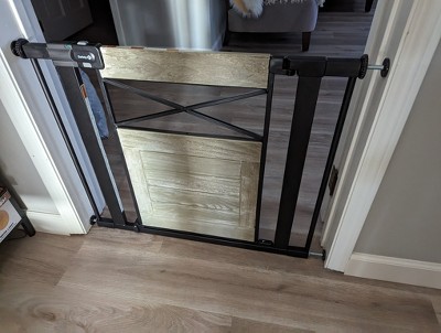 Safety 1st Easy Install Modern Farmhouse Baby Gate - White : Target