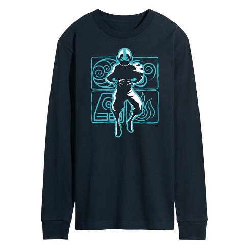 Men's Avatar: The Last Airbender Aang Airbending Long Sleeve Graphic T ...