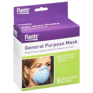 Flents General Purpose Face Masks 5 Ea : Target