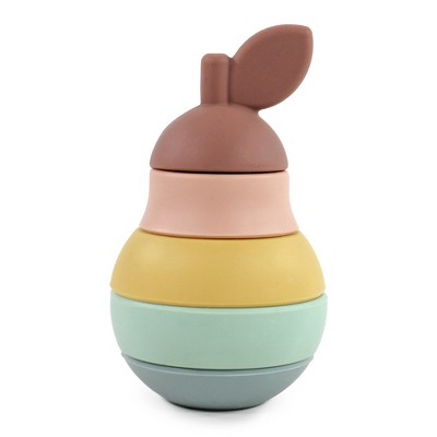 Hudson Baby Silicone Stacking Toy, Pear, One Size : Target