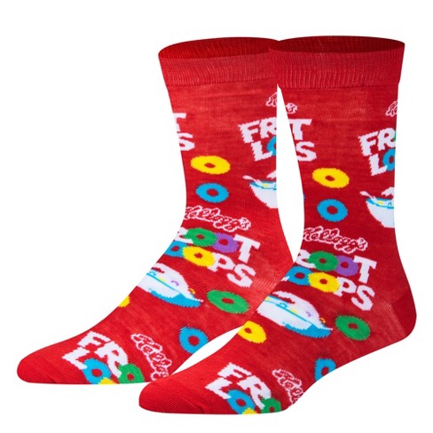 Crazy Socks, Froot Loops Bowls, Funny Novelty Socks, Large : Target
