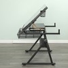 Adjustable Drafting Table with Glass Top, 0-75¡ã Tilt & Height ...